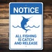 Catch and Release Sign Fishers Sign Fishing Notice Metal - Etsy