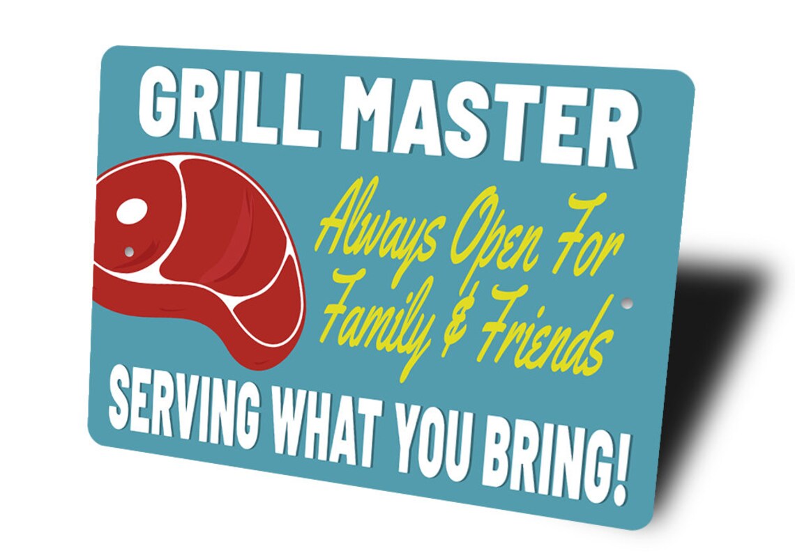 Grill Master Sign Custom Grill Sign Custom Grill Decor Cook - Etsy