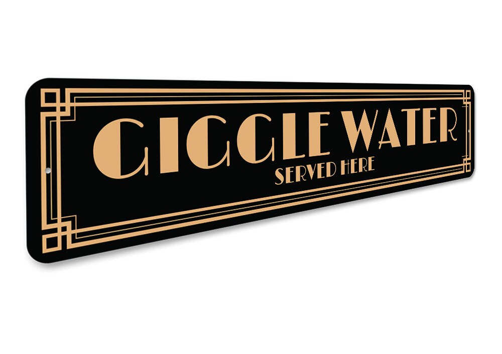 Giggle Water Sign Giggle Water Served Served Here Sign - Etsy