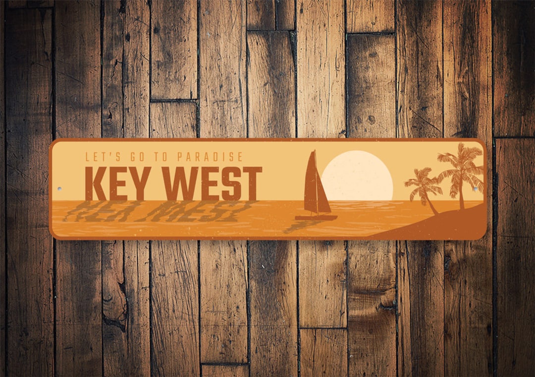 Key West Sunset Sign, Custom Sign, Florida Keys, Summer Vibes, Beach ...