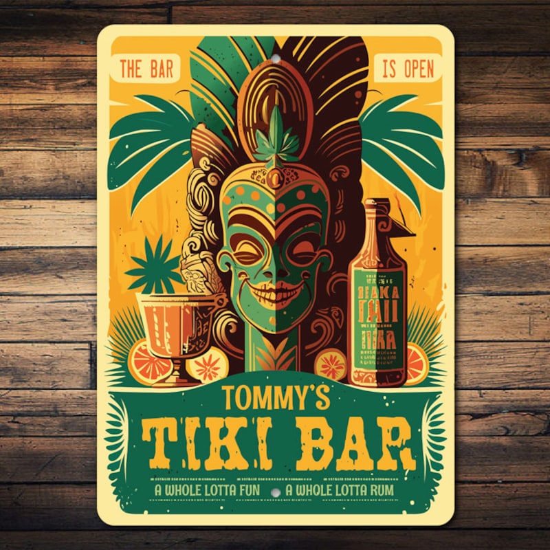 Tiki Bar Signs - Etsy