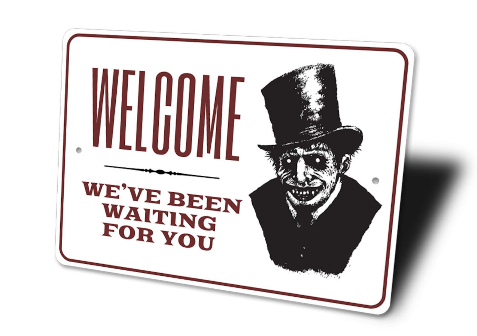 Welcome Scary Sign Halloween Love Scary Haunted Sign - Etsy