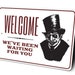 Welcome Scary Sign Halloween Love Scary Haunted Sign - Etsy