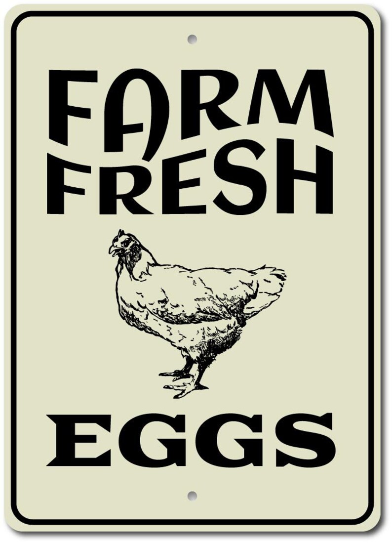 Egg Farm Sign Farm Fresh Eggs Sign Egg Lover Sign Hen | Etsy