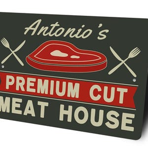 Meat House Sign, Custom Meat Sign, Custom Meat Cooker Decor, Cook Decor ...