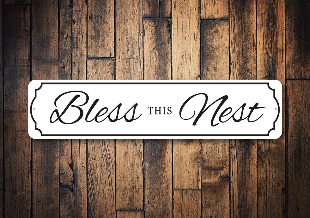 Bless This Nest, Bless This Family, Blessed Family Decor, Family Sign ...