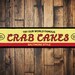 World Famous Crab Cakes Sign, Personalized Seafood Restaurant Sign ...