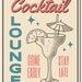 Cocktail Bar Sign Cocktail Lounge Decor Cocktail Lounge - Etsy