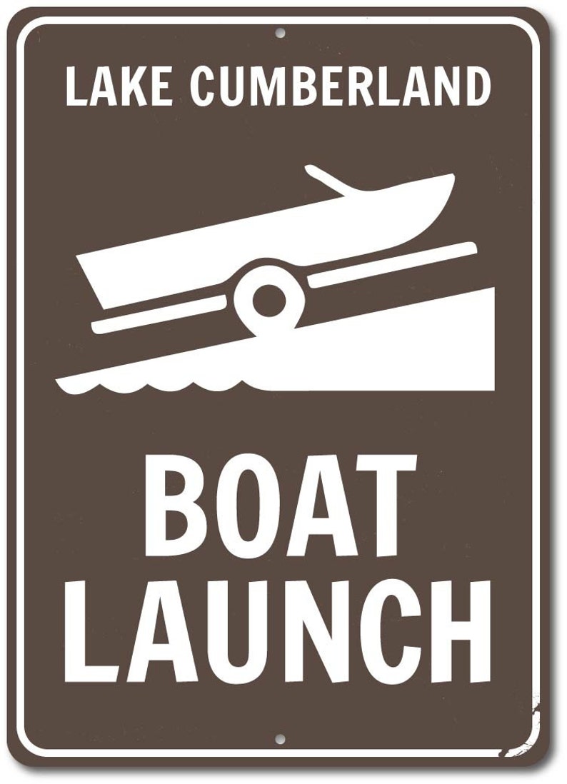 Boat Launch Lake Sign Personalized Boat Lover Gift Custom - Etsy