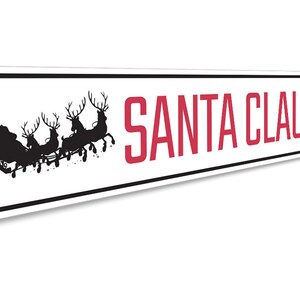 Santa Claus Lane, Santa Claus Sign, Sign for Santa, Christmas Sign ...