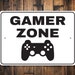 Gamer Zone Sign, Gaming Zone Decor Gamer, Gaming Decor, Game Room Sign ...