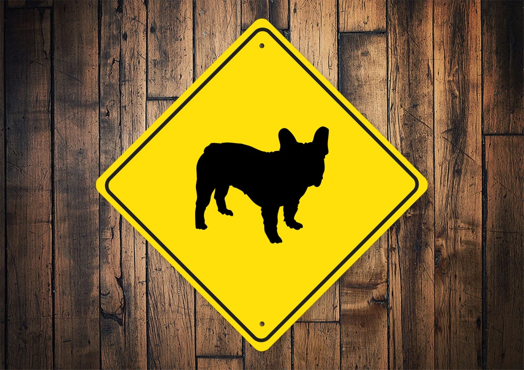 Bulldog Crossing Sign, Bulldog Lovers, Bulldog Sign Decor, Bulldog ...
