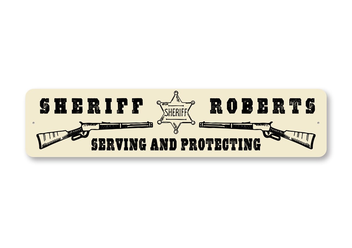 Western Sheriff Sign Custom Sheriff Sign Custom Police Gift - Etsy