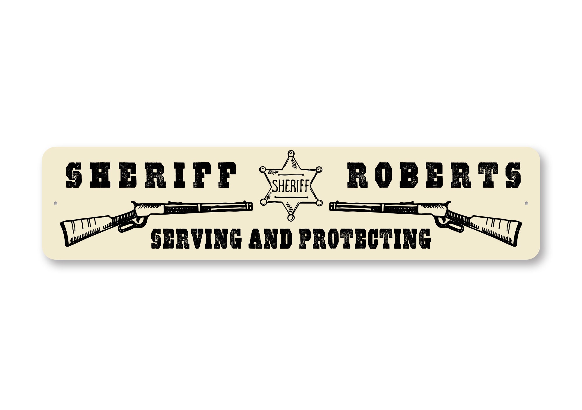 Western Sheriff Sign Custom Sheriff Sign Custom Police Gift - Etsy