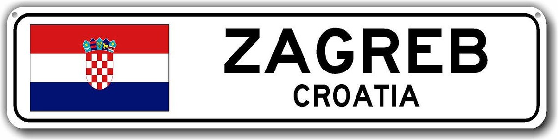 Croatia Flag Sign Croatia Souvenir Croatia Gift Country - Etsy