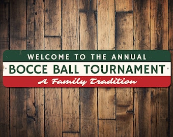 Bocce Ball Sign | Etsy