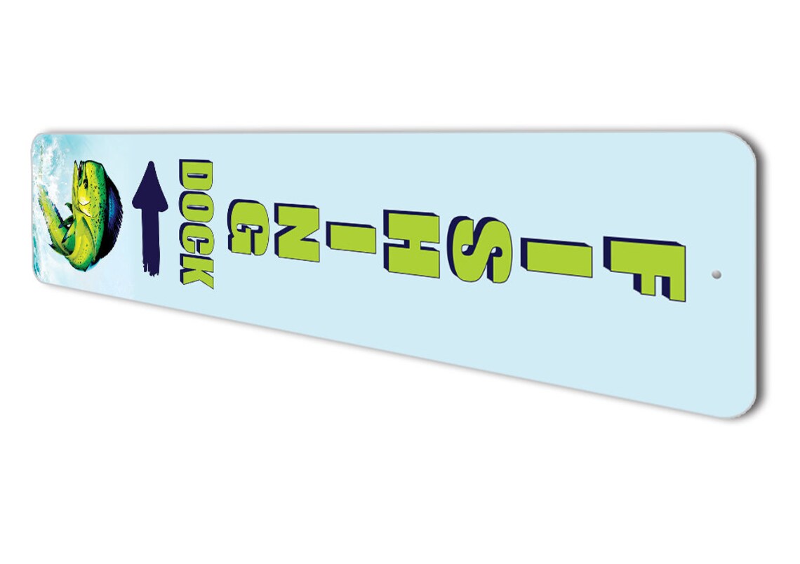 Fishing Dock Sign Deep Sea Fishing Sign Deep Sea Fishing - Etsy