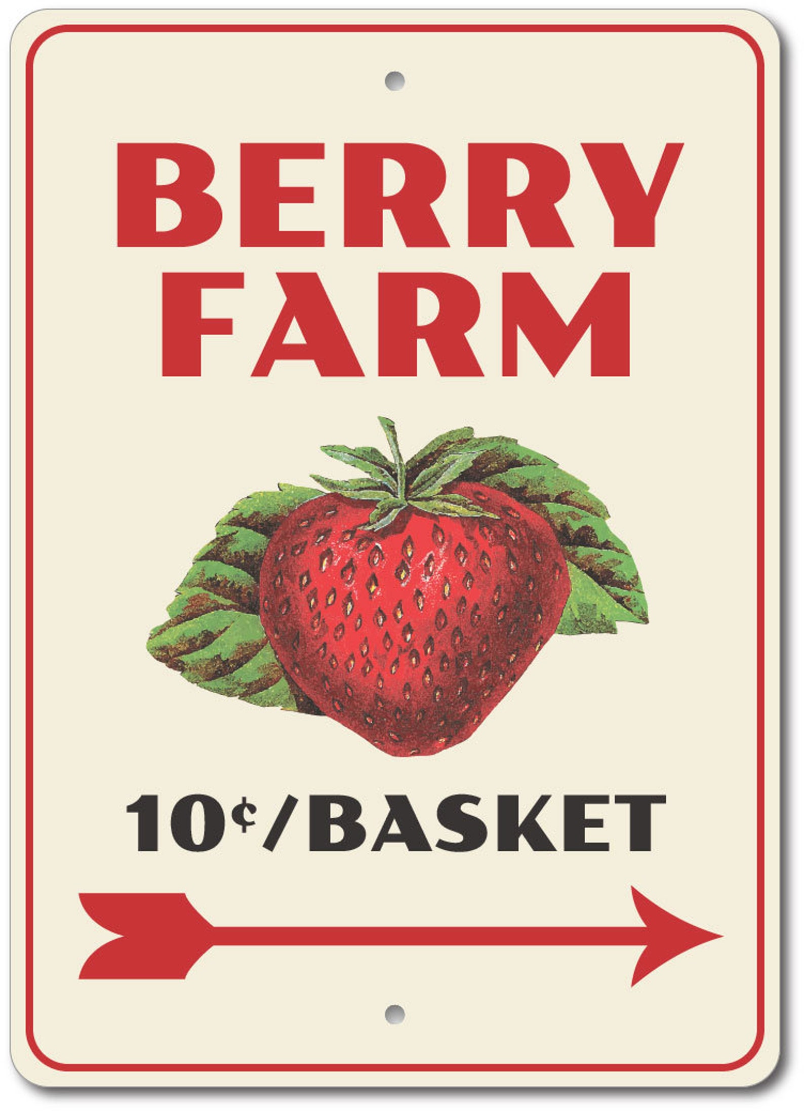 Berry Farm Sign Strawberry Decor Strawberry Lover Gift - Etsy