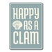 Happy as A Clam Sign Beach Phrase Decor Beach Phrase Sign - Etsy
