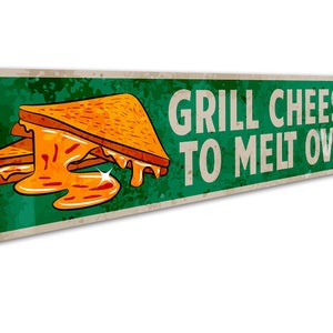 Grill Cheese Sign, Kitchen Sign, Grilled Cheese Sign, Home Decor, Deli ...