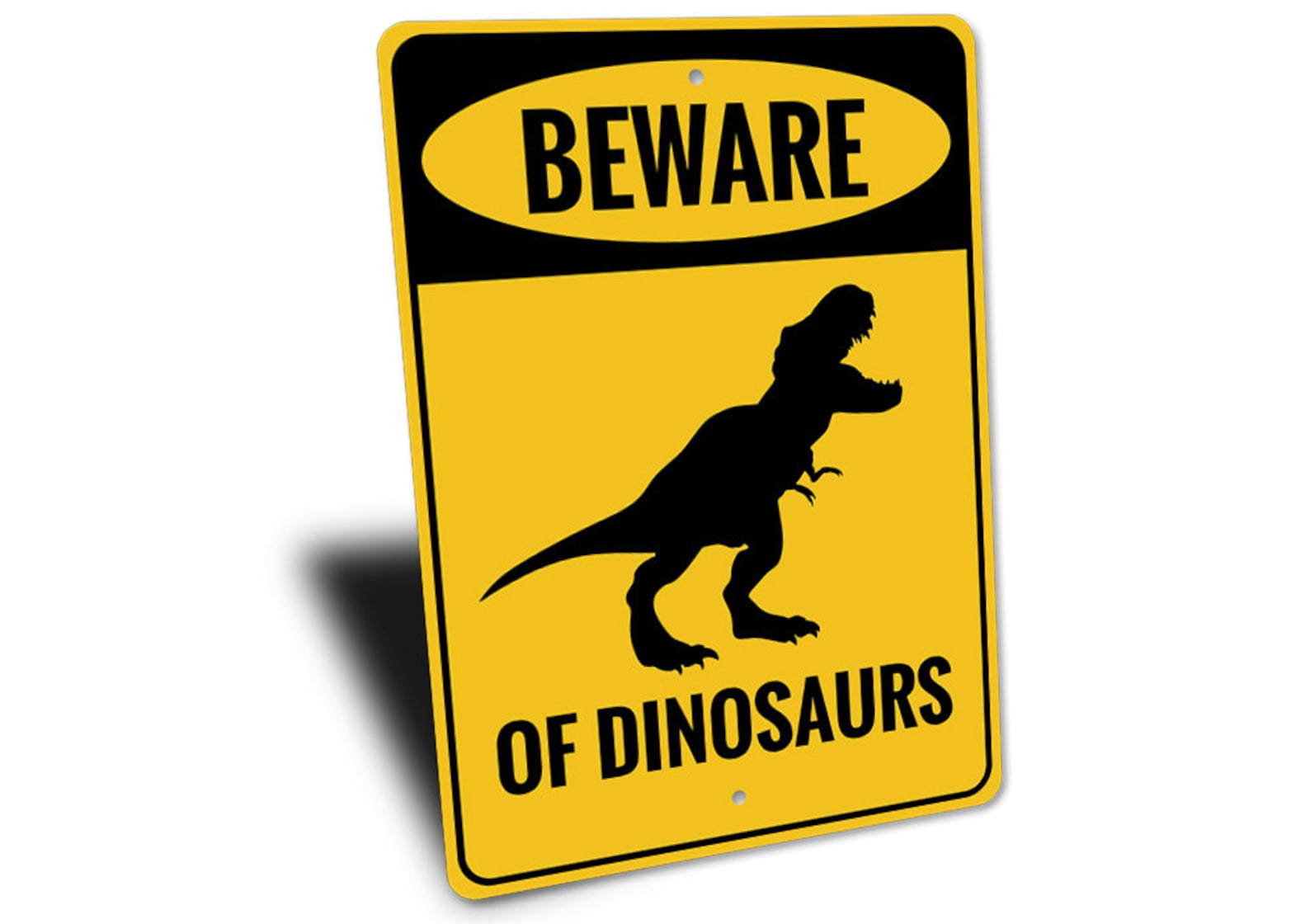 Dinosaurs Beware Sign T-rex Sign Decor Warning Dino Sign - Etsy