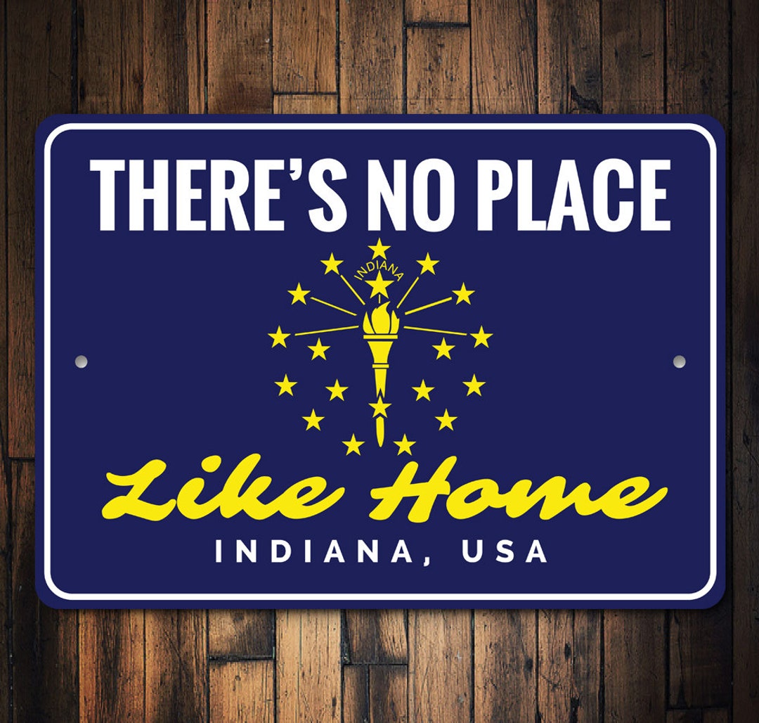 Indianapolis Signs, Metal Indiana Sign, Indy Decor, Indiana Gift Decor ...