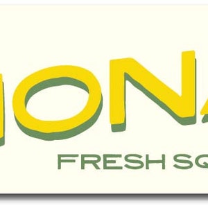 Lemonade Sign, Personalized Fresh Squeezed 25 Cents Kid Name Room Sign ...