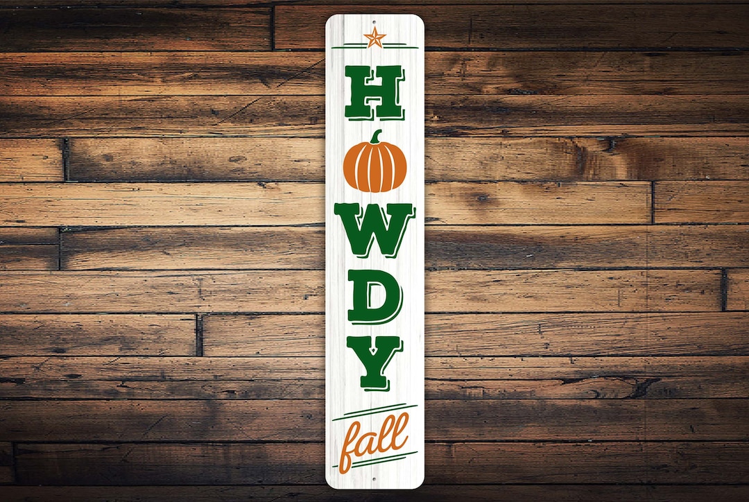 Howdy Fall Porch Sign, Fall Front Door Sign, Howdy Fall Decor ...