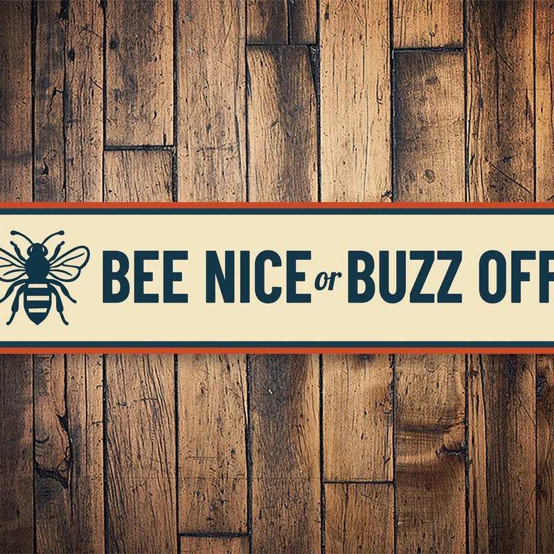 Bee Warning Sign - Etsy