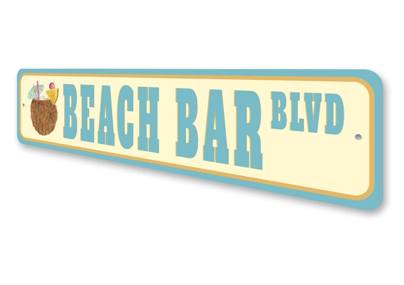 Beach Bar Sign Beach Bar Decor Bar on the Beach Beach - Etsy