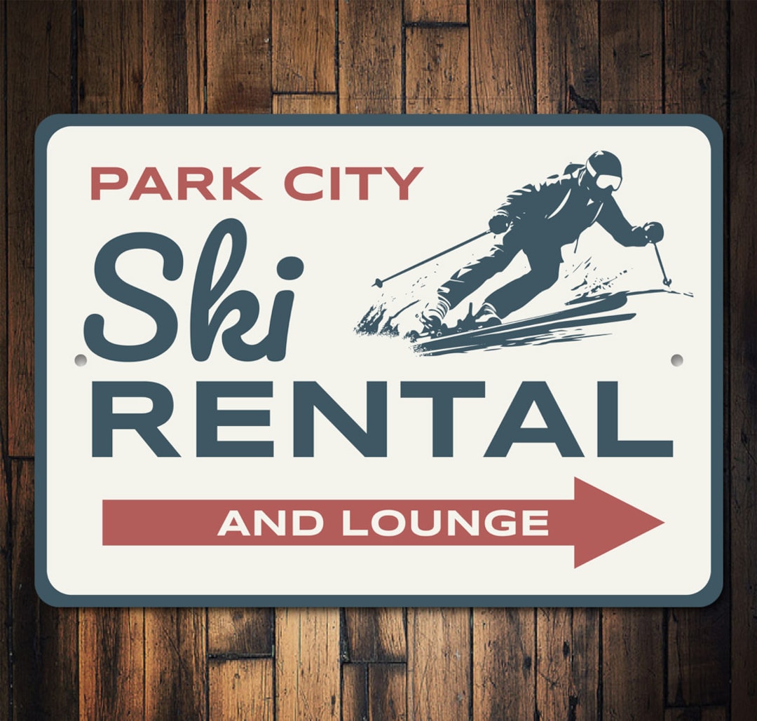Ski Rental Sign, Ski Lounge Sign, Custom Ski Sign, Ski Cabin Sign, Ski ...