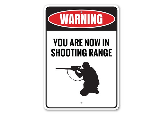 Home Décor Rustic Wood House Warning Sign Shooter Shooting Range Sign ...