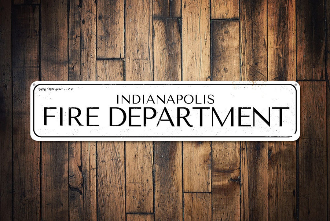 Fire Department Sign, Personalized City Firehouse Sign, Fire Station ...