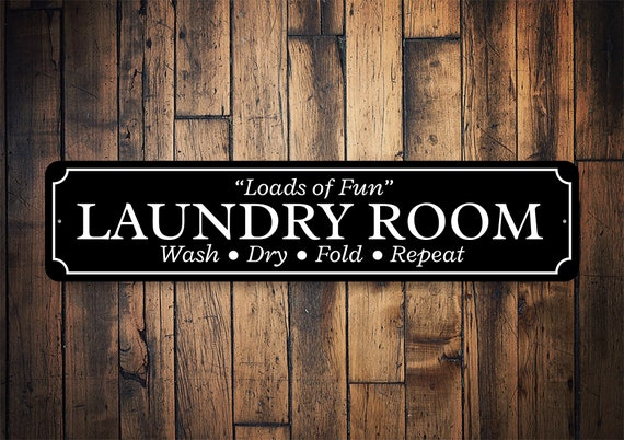 Simple Laundry Room Sign Custom Laundry Room Gift Laundry | Etsy