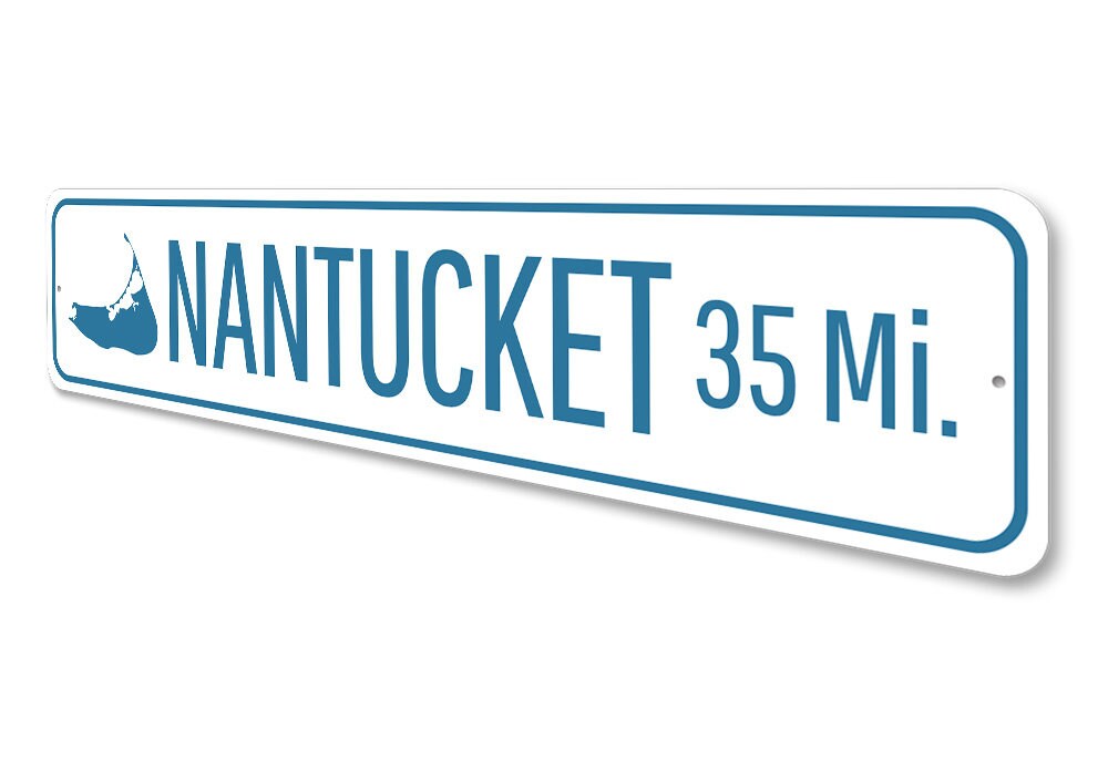 Nantucket Distance Sign Nantucket Destination Nantucket | Etsy