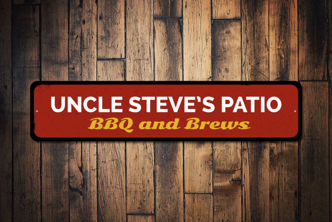 Patio Sign, BBQ Brews Sign, BBQ Sign, Custom BBQ Decor, Brews Sign ...