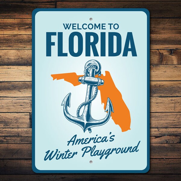 Welcome to Florida Sign - Etsy