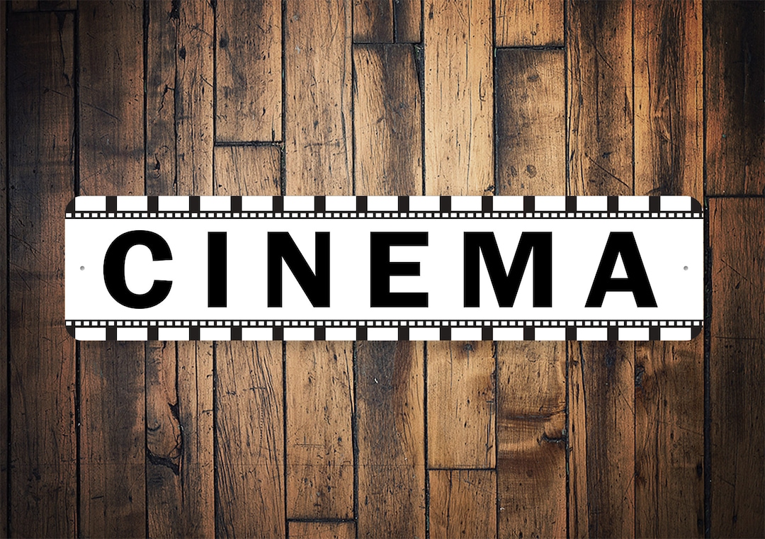 Cinema Sign, Simple Cinema, Cinema Sign, Movie Sign, Custom Movie Decor ...