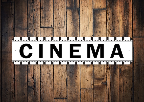 Cinema Sign Simple Cinema Cinema Sign Movie Sign Custom | Etsy