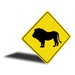 Lion Crossing Sign Lion Crossing Lion Crossing Diamond Sign - Etsy