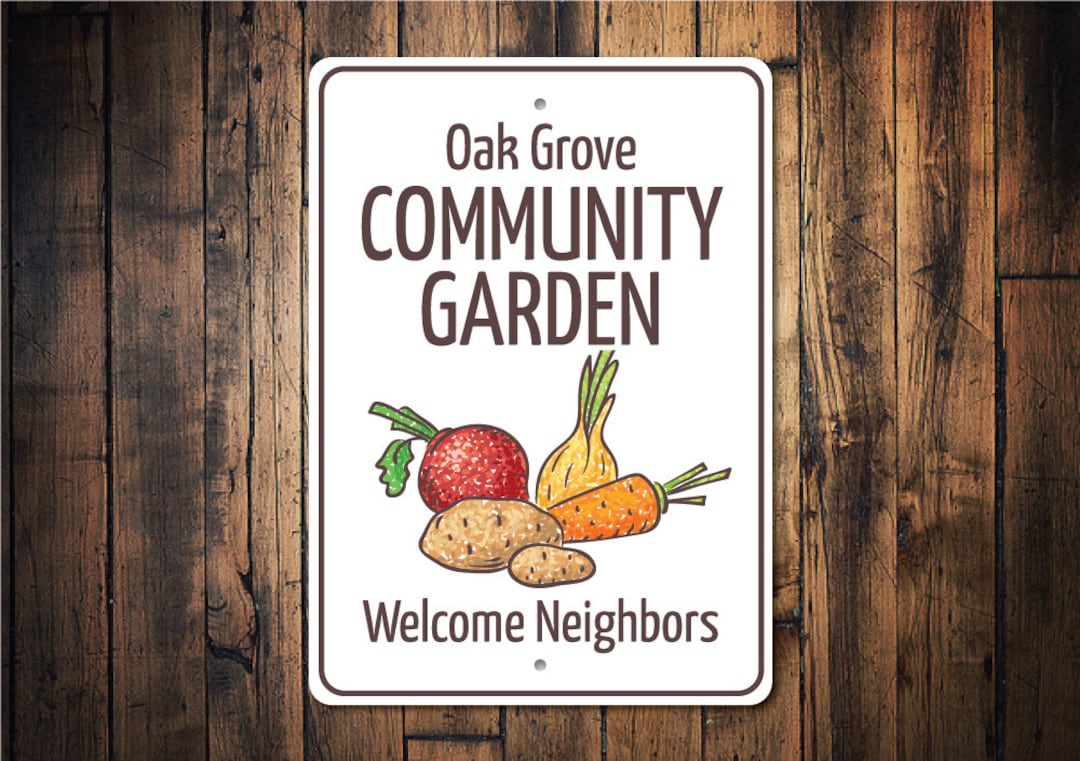 Community Garden, Personal Garden Sign, Gardening Sign, Farm Home ...