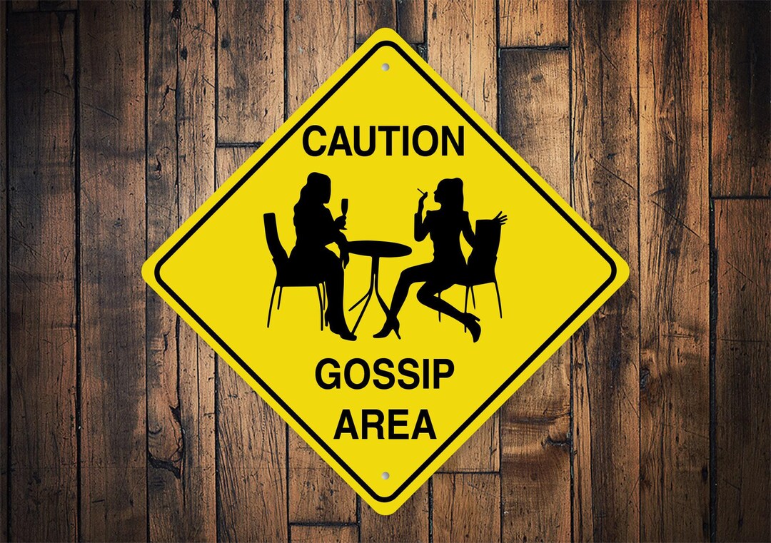 Gossip Area Sign, Gossip Girls, Gossip Girl Decor, Sign for Gossip, She ...