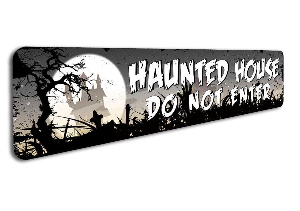 Do Not Enter Sign Haunted House Sign Haunted Decor Scary | Etsy