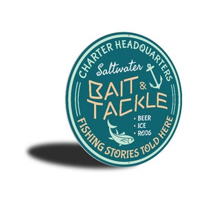 Bait and Tackle, Tackle Signs, Tackle Fishing Decor, Tackle Shops ...