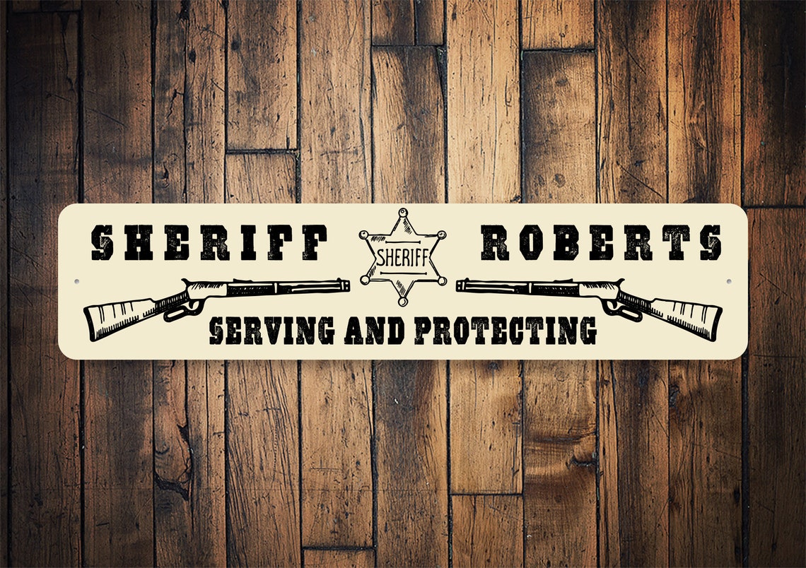 Western Sheriff Sign Custom Sheriff Sign Custom Police Gift - Etsy