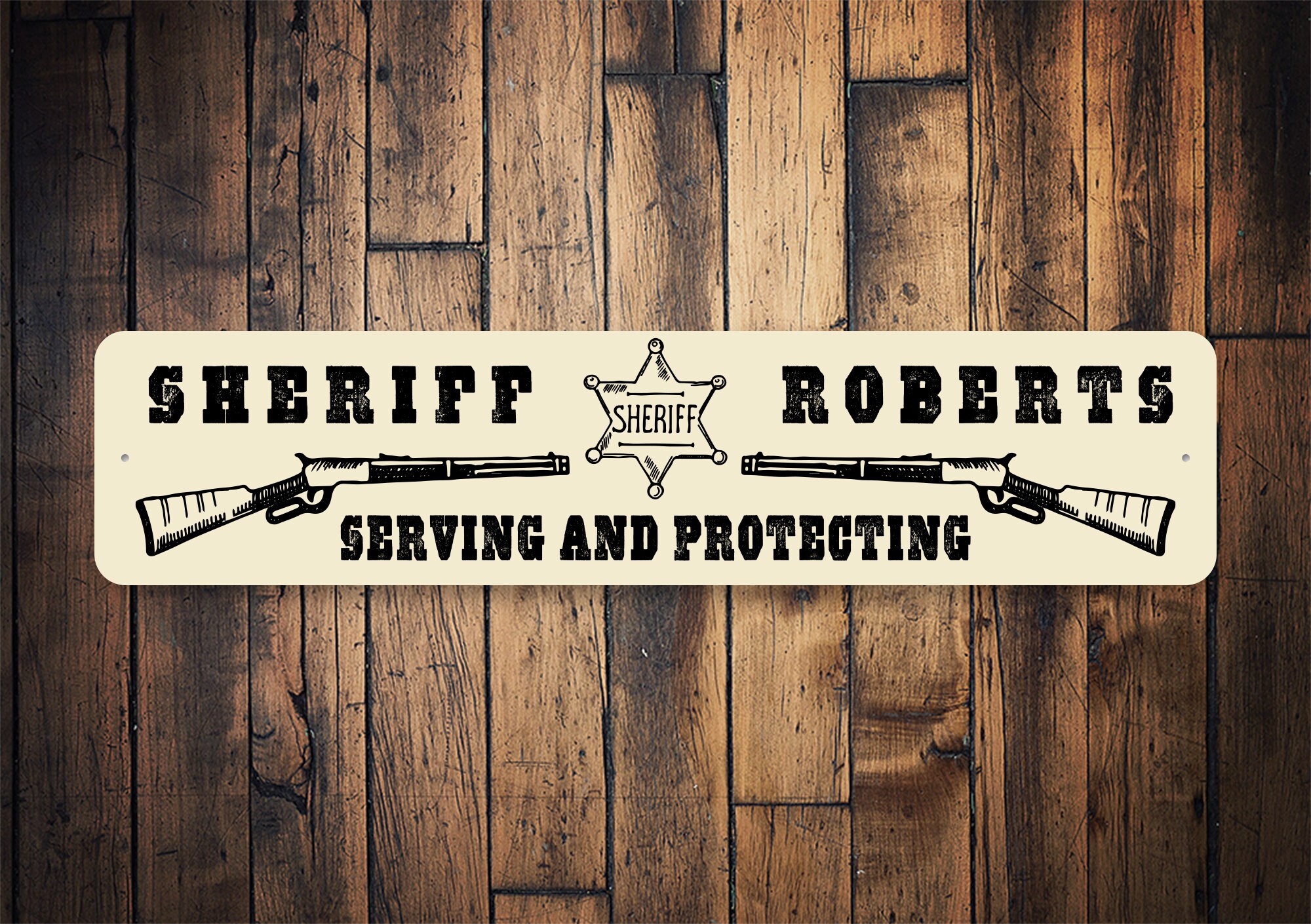 Western Sheriff Sign Custom Sheriff Sign Custom Police Gift - Etsy