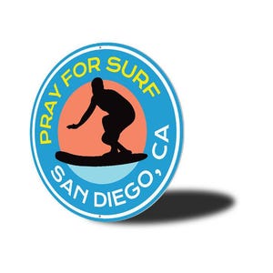 Pray for Surf Sign, Praying for Surf Waves, Surfing Waves Sign, Surfer ...