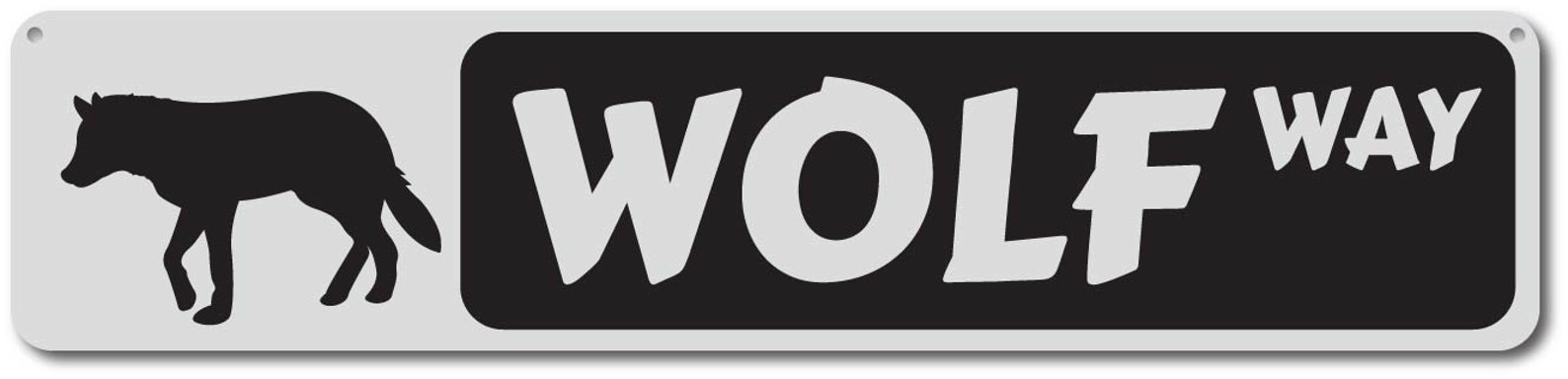 Wolf Way Sign Custom Lake House Street Sign Metal Wolf Lover | Etsy
