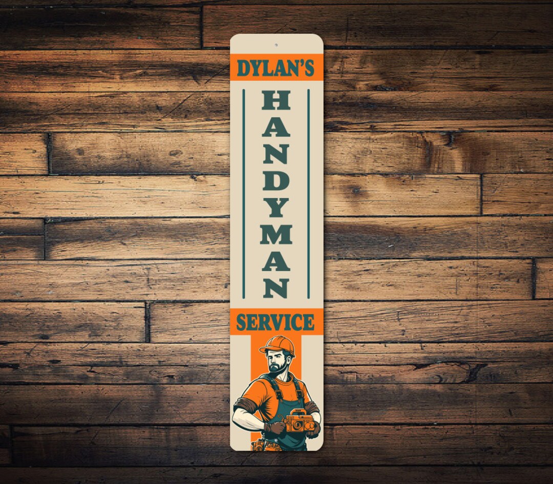 Handyman Service, Contractor Sign, Handyman Garage, Custom Garage Sign ...