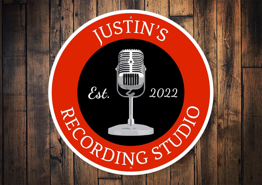 Custom Recording Sign, Recording Studio Gift, Recording Music, Music ...